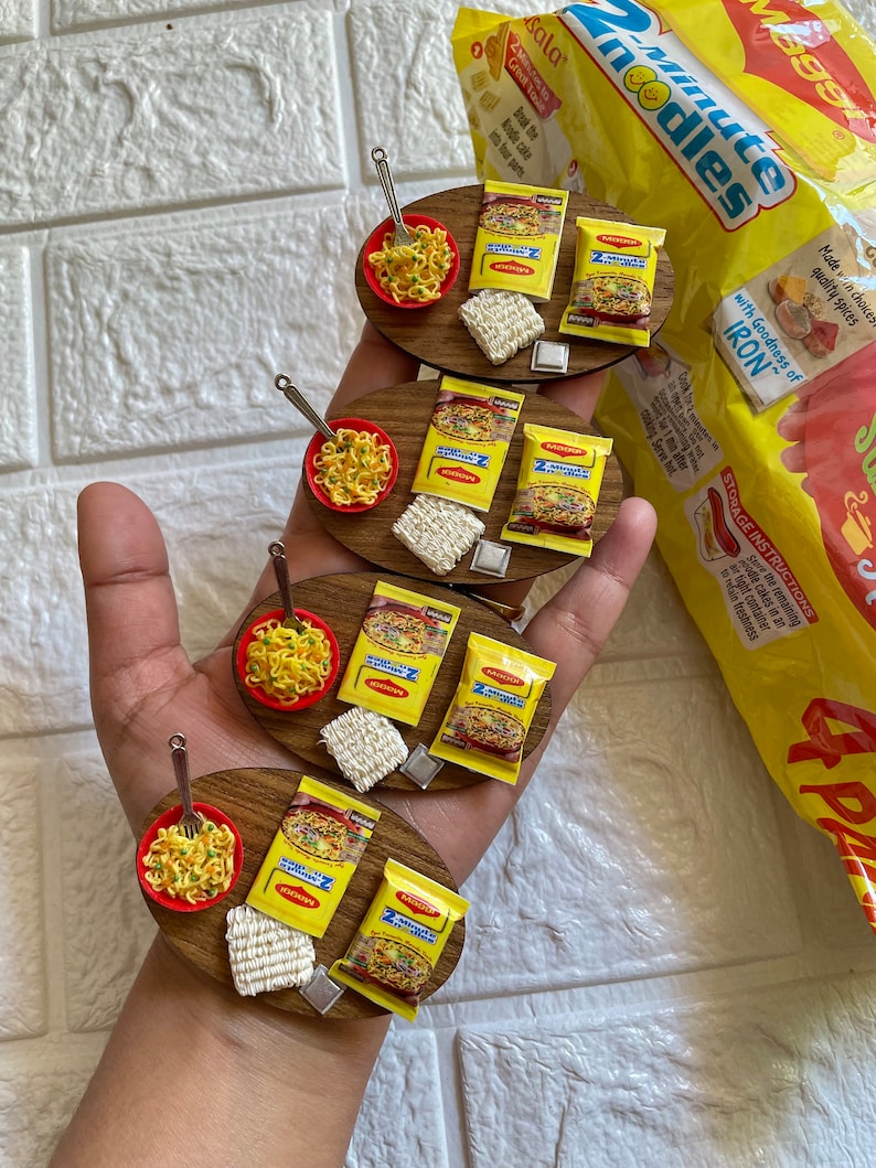 Miniature Maggi Noodles Fridge Magnet - Miniature Noodles - Dollhouse ...