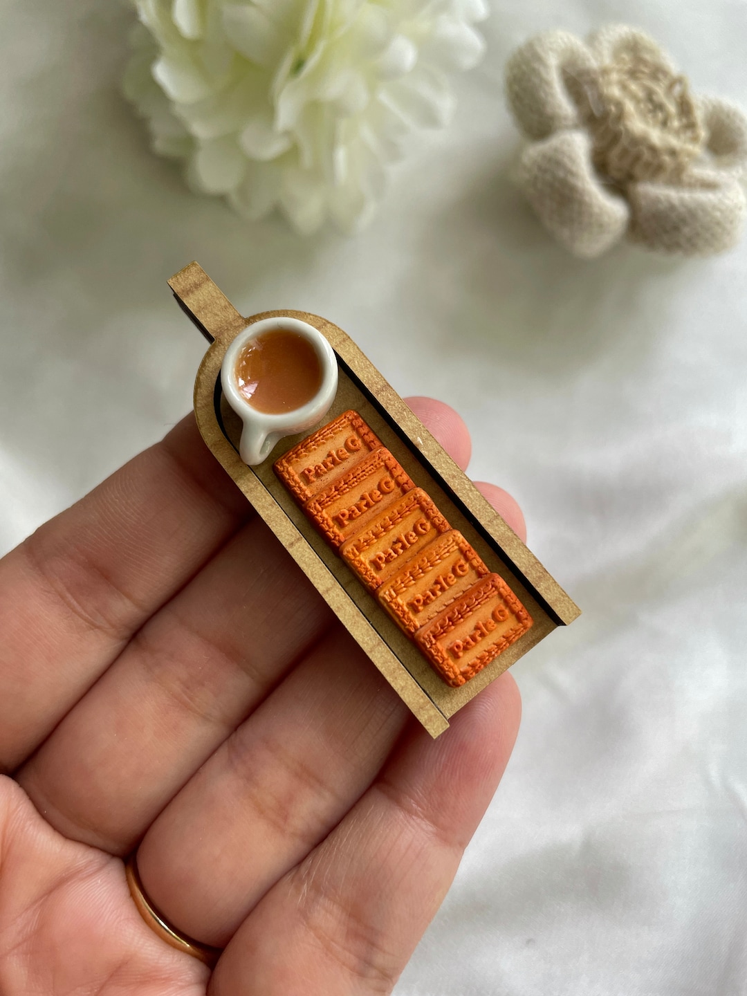 Miniature Chai Parle-g Breakfast Fridge Magnet ,indian Food Miniature ...