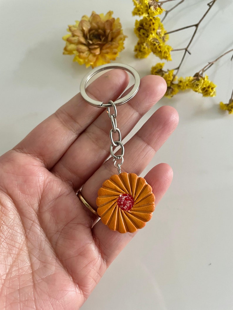 Miniature Jim Jam Biscuit Keychain ,indian Food Miniature, Dollhouse ...