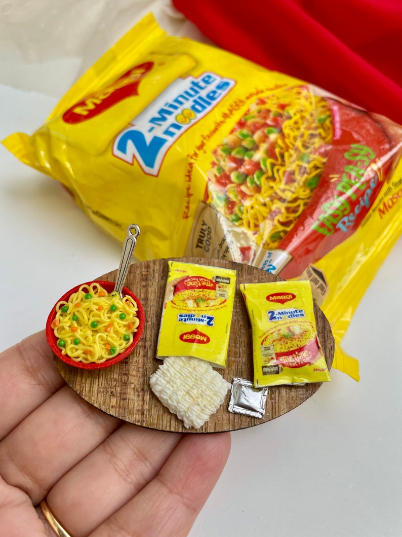 Miniature Maggi Noodles Fridge Magnet - Miniature Noodles - Dollhouse ...