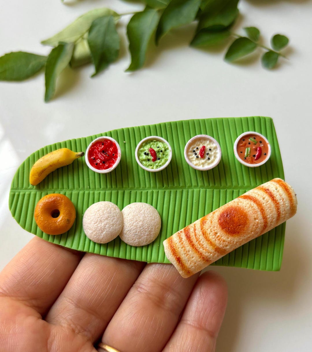 Miniature South Indian Mix Food Magnet, Indian Food Miniature, South ...