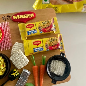 Miniature Maggi Noodles Family Pack Fridge Magnet - Miniature Noodles ...