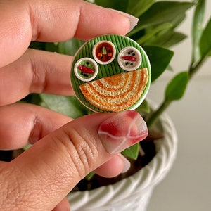 Miniature Masala Dosa Ring -miniature Indian Food Jewelry, South Food ...