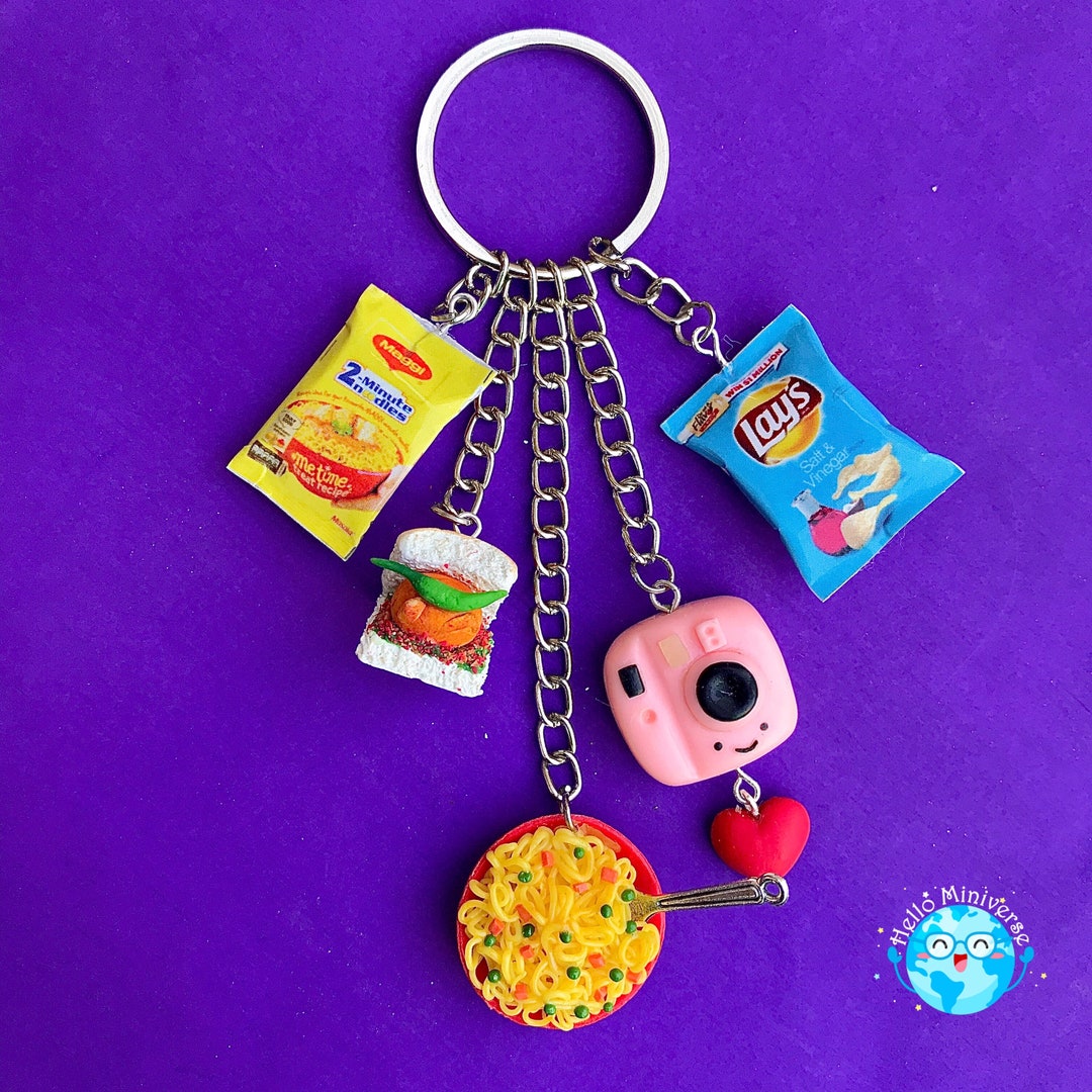 Miniature Food Keychain - Dollhouse Food - Gifting Keychain - Etsy