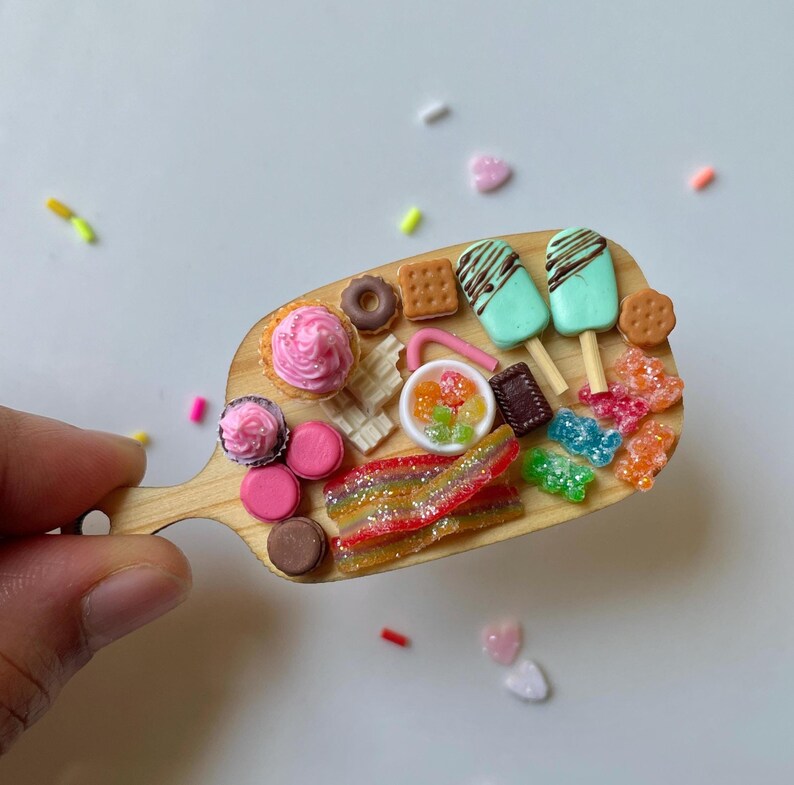 Miniature Candyland Bites Fridge Magnet – Handmade Sweet Treats Board ...