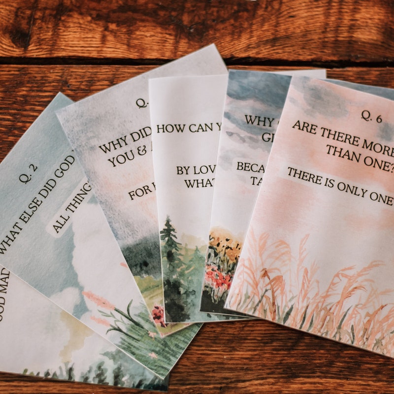 Catechism Card - Etsy