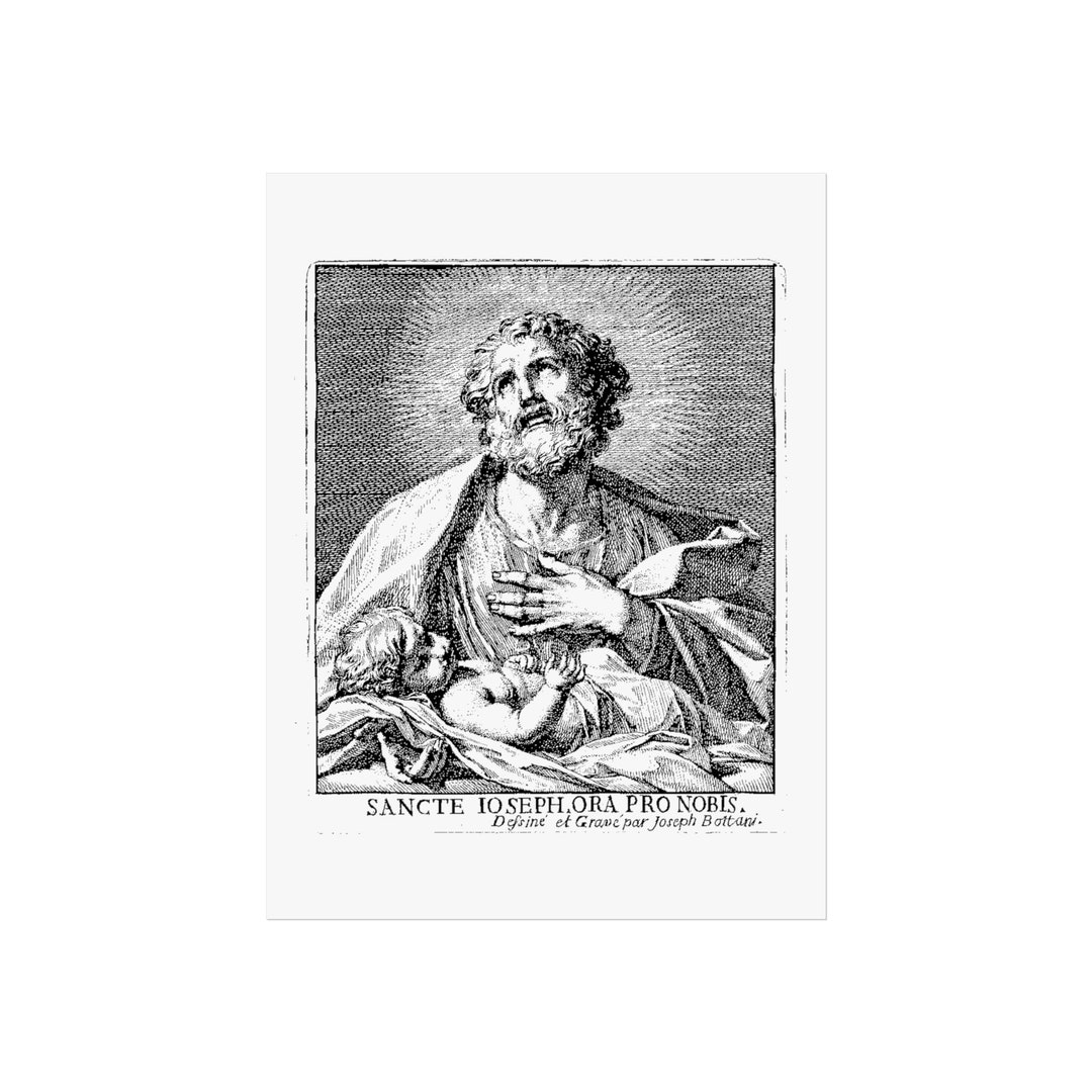 The Carpenter Saint: St. Joseph Poster Invoking Divine Guidance - Etsy