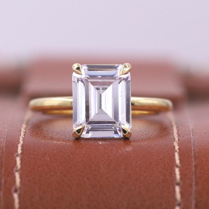Emerald Cut Ring - Etsy