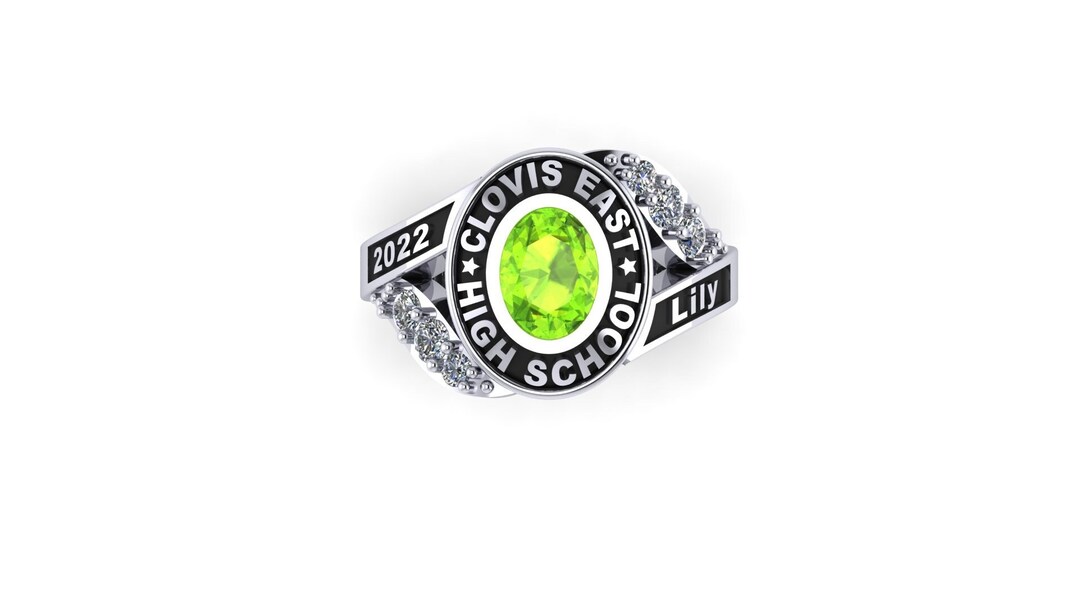 Graduation Ring, Stone Best Graduation Gift Silver 925 High School ...