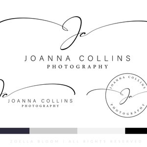 Watermark Logo, Premade Signature Logo, Initials Logo, Photography Logo ...