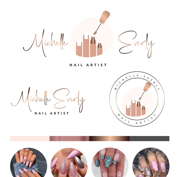 Nail Polish Bottle Logo Template - Etsy