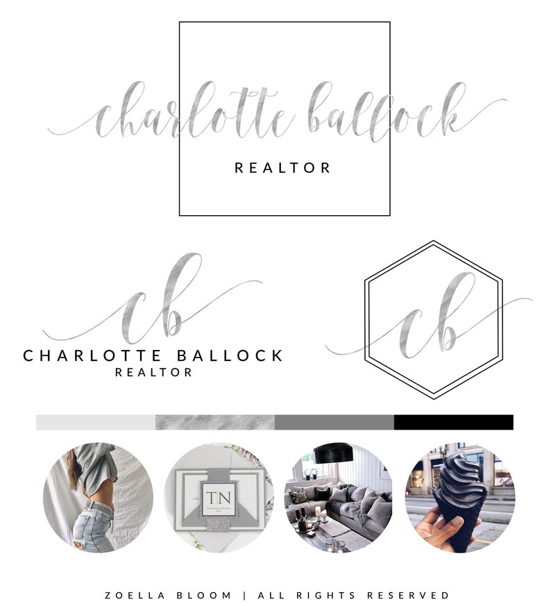Realtor Logo Design, Calligraphy, Watermark, Logo Template, Branding ...