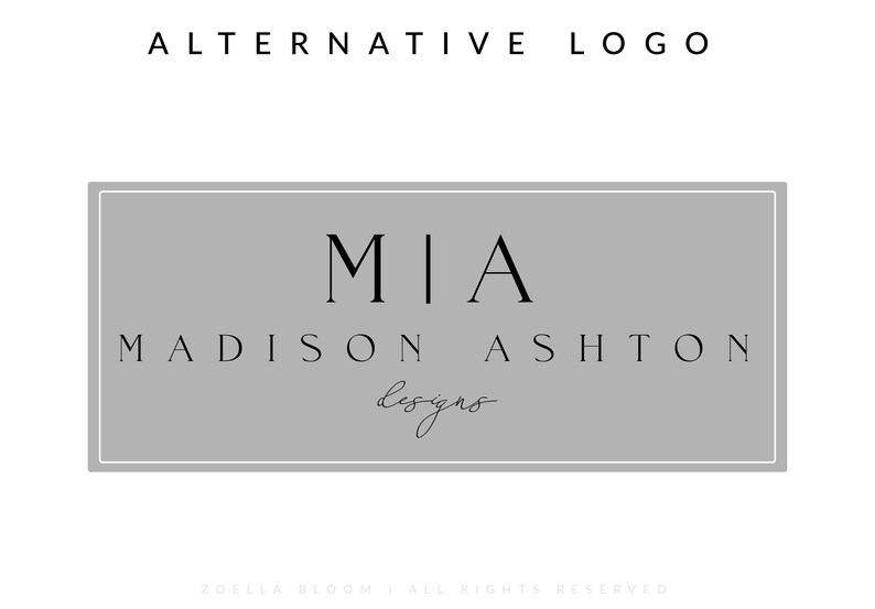 Filigrane Logo moderne Logo Design Branding Kit Branding - Etsy France