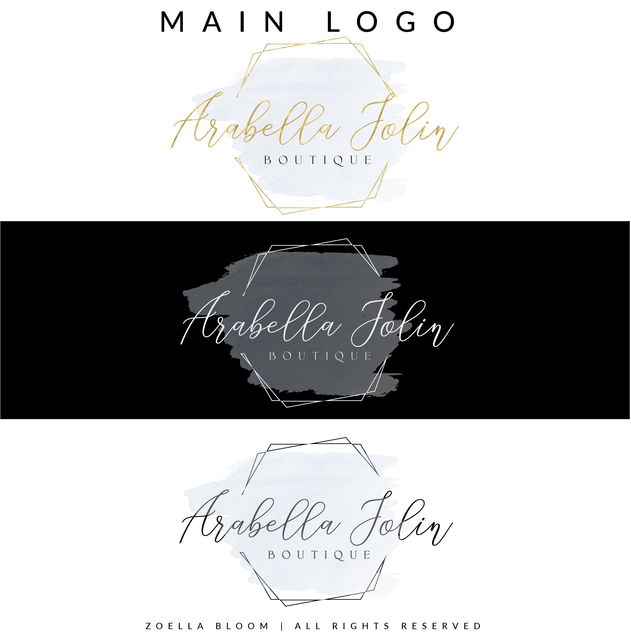 Boutique Watermark Logo Website Logo Business Logo Boutique | Etsy