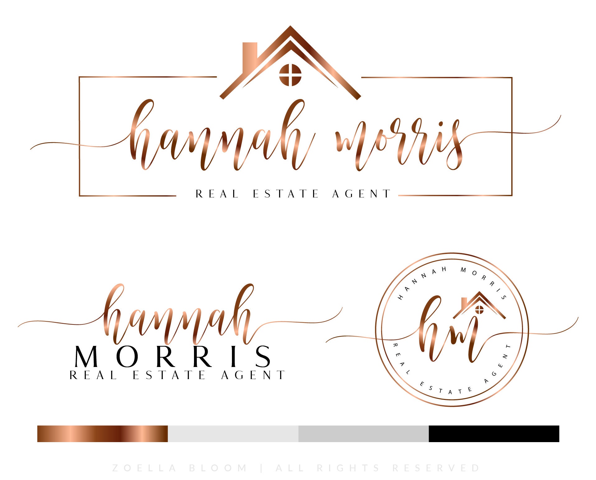 Real Estate Agent Logo Design, Watermark, Realtor House Logo, Logo ...