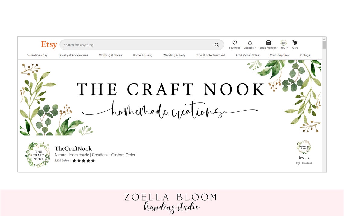 Etsy Banner, Etsy Cover Photo, Etsy Branding Kit, Etsy Template ...