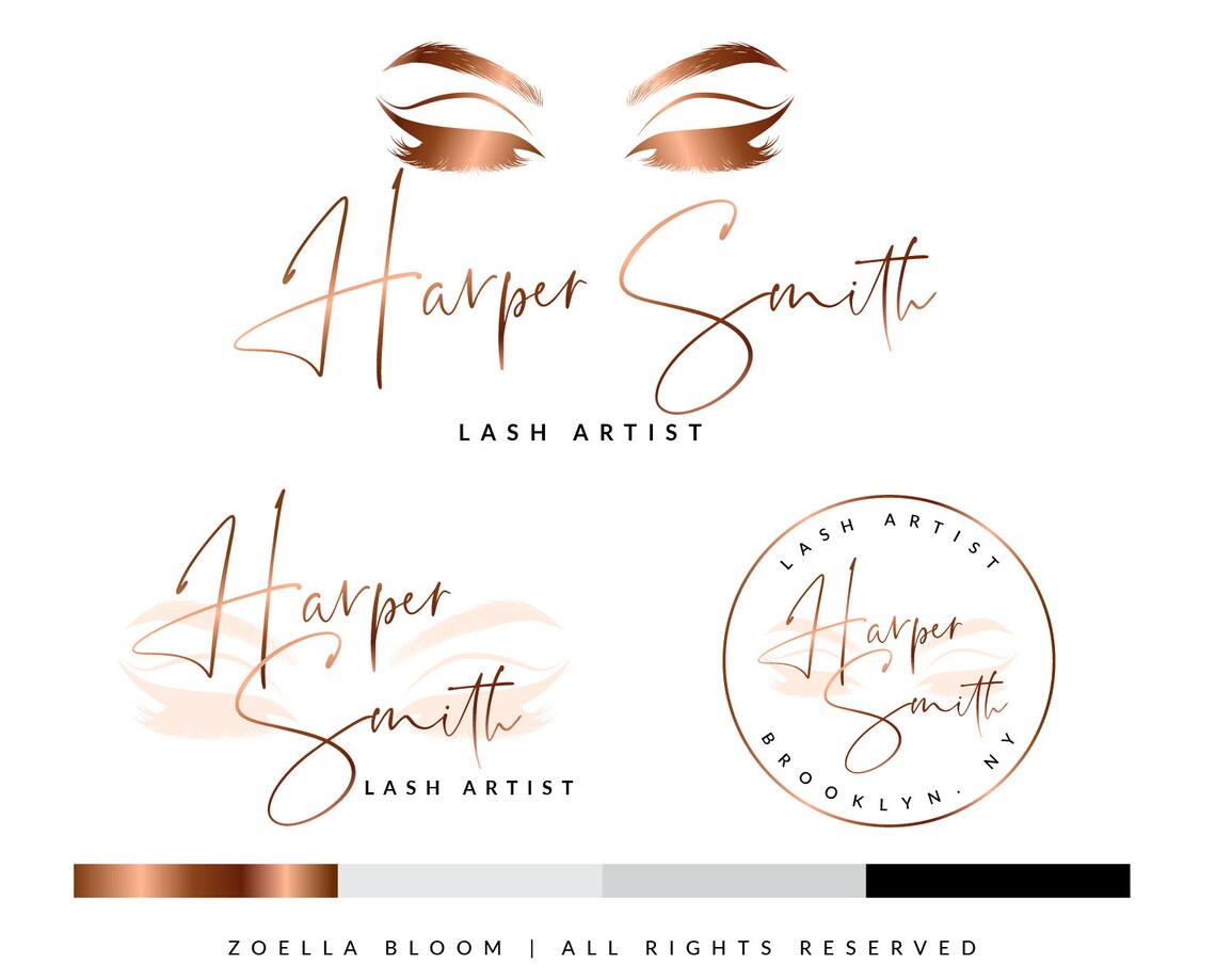 Lash Artist Logo, Branding Premade Package, Beauty Logo, Lash ...