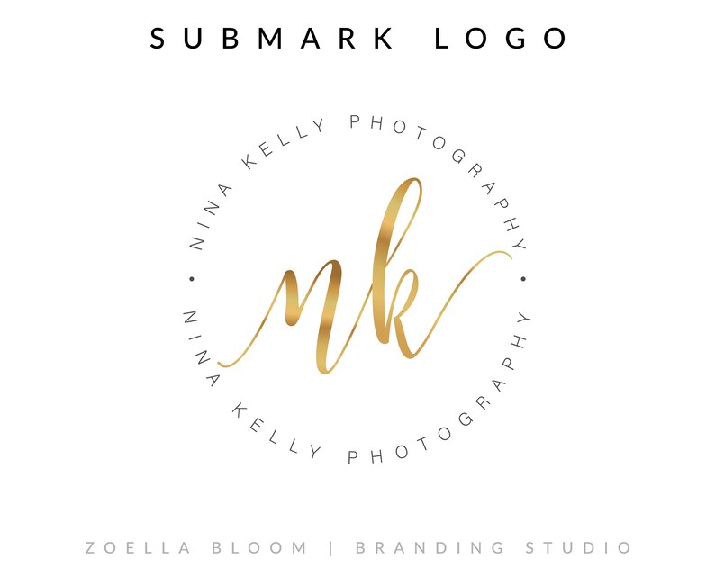 Gold Photography Logo Logo Design Branding Kit Watermark - Etsy