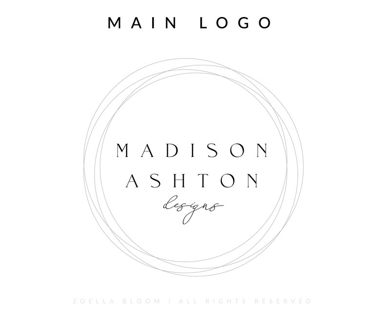 Filigrane Logo moderne Logo Design Branding Kit Branding - Etsy France