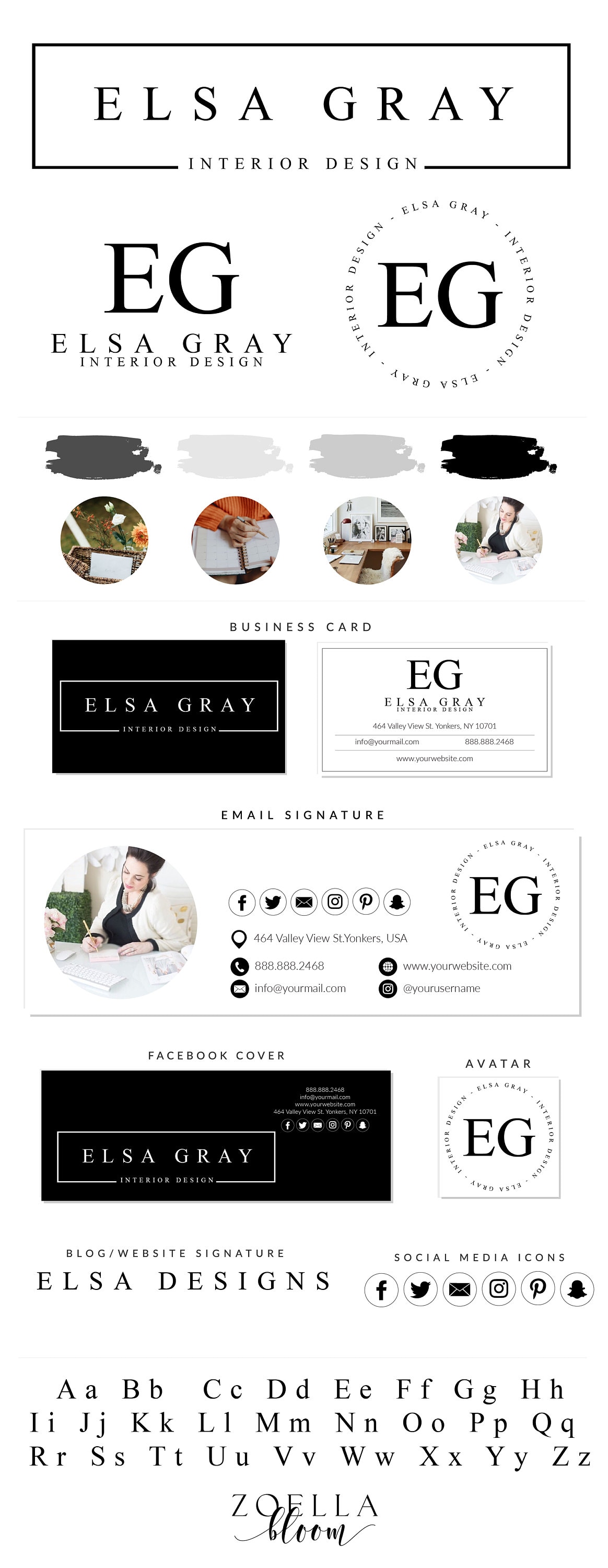 Interior Design Logo Logo Design Watermark Fashion Logo - Etsy