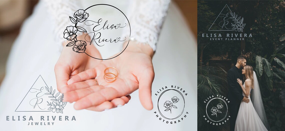 Event Planner Branding Kit Boutique Logo Design Calligraphy - Etsy