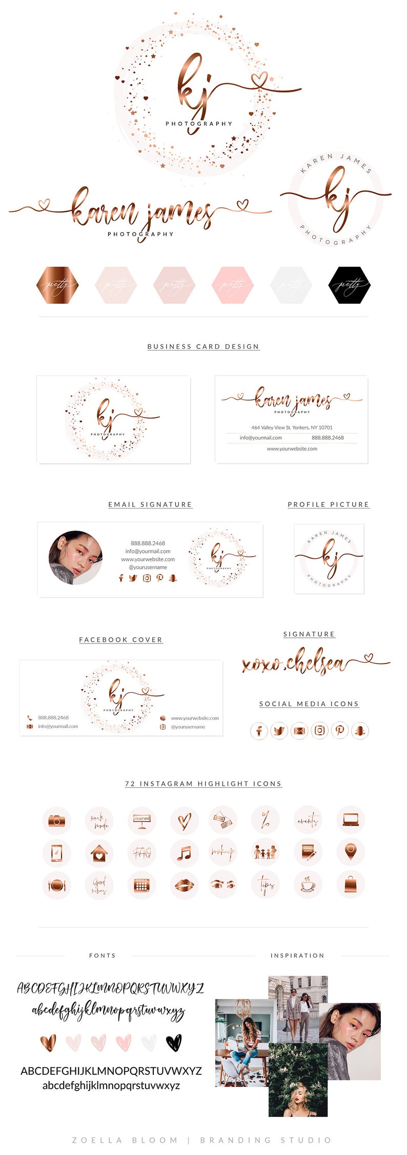 Photography Logo Logo Design Watermark for Photography | Etsy