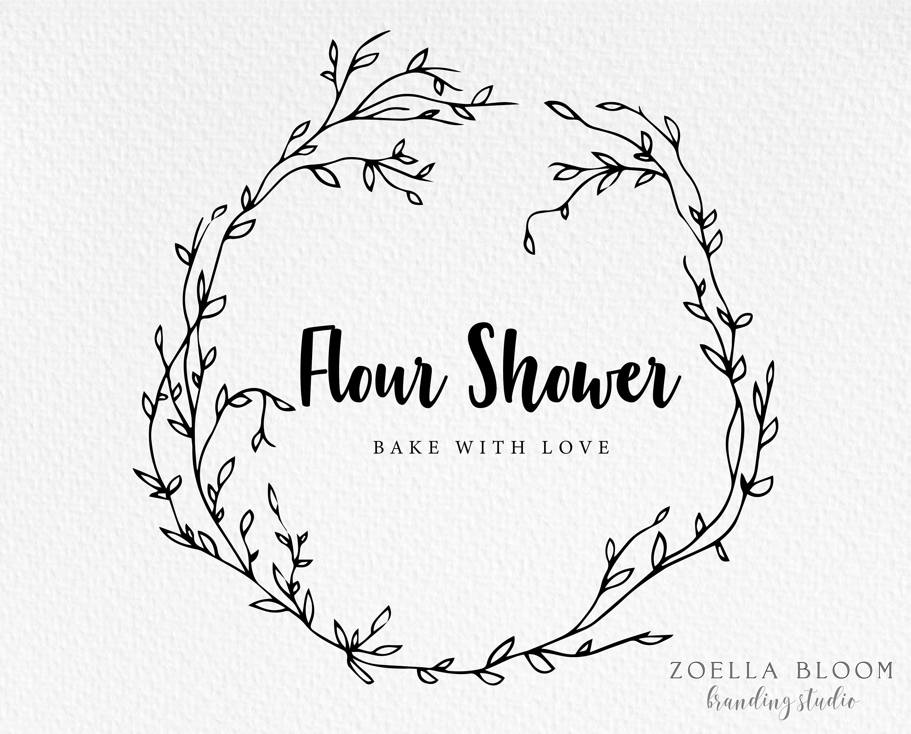 Laurel Logo Design Branding Social Media Boho Botanical Vector - Etsy