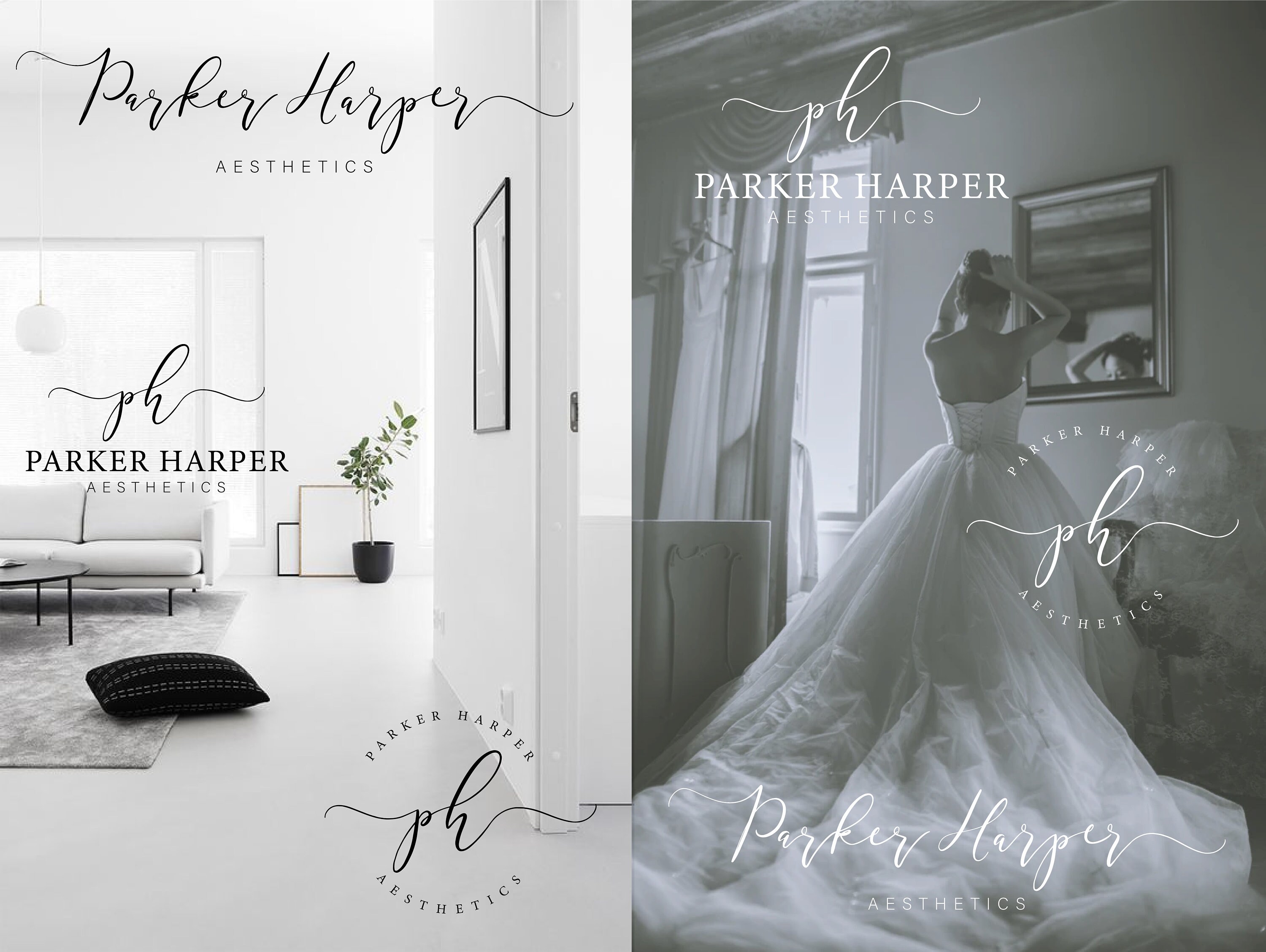 Aesthetic Logo Design, Calligraphy Script, Website Signature, Social ...