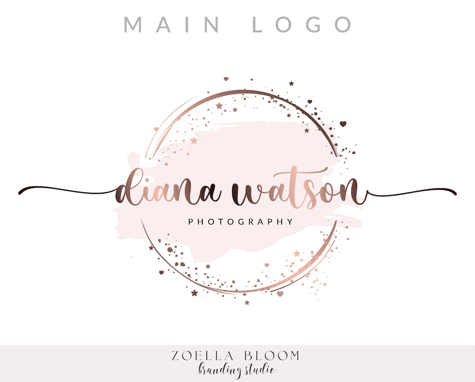 Rose Gold Logo Design Branding Kit Photography Boutique - Etsy