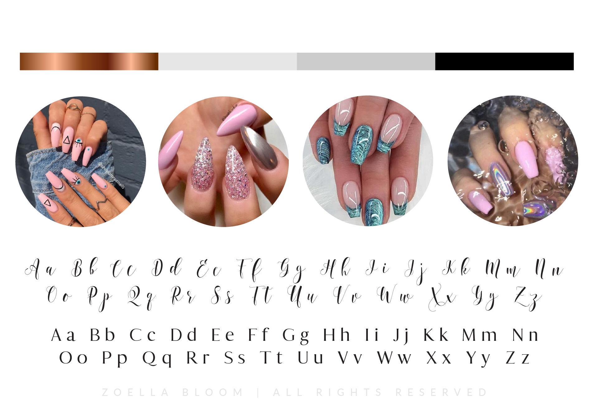 Nail Artist Logo Manicurist Logo Nail Polishes Branding | Etsy