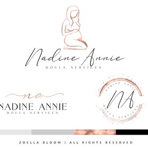 Doula Logo Design, Calligraphy, Feminine, Branding Kit, , Birth Doula ...