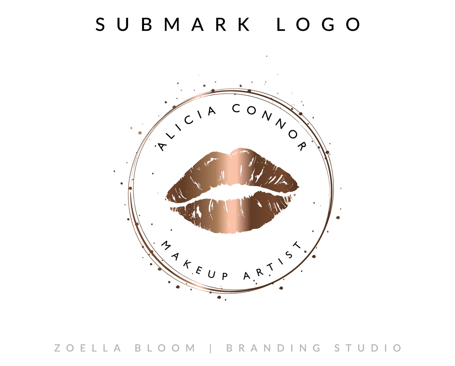 Makeup Artist Logo, Beauty Branding, Lips Logo, Premade Logo Design ...