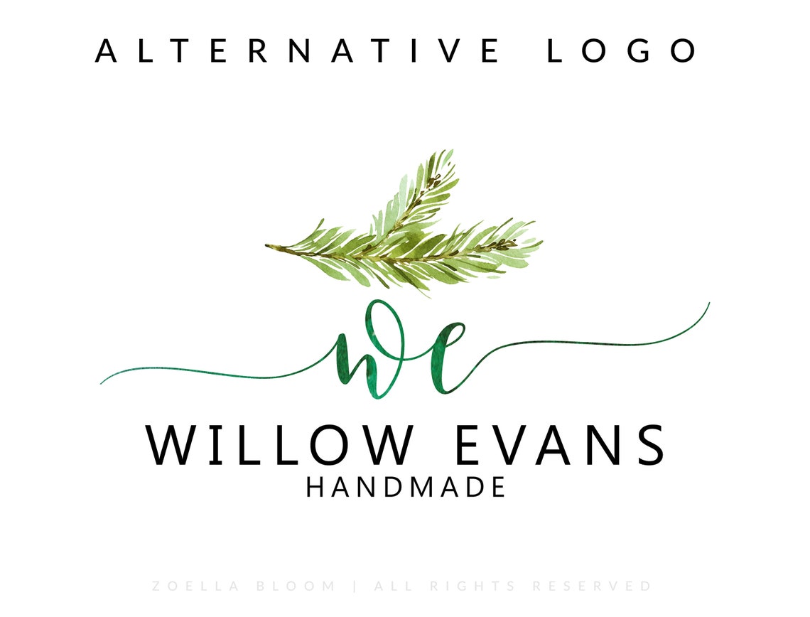Photography Logo Design Rustic Logo Premade Watermark Vine - Etsy