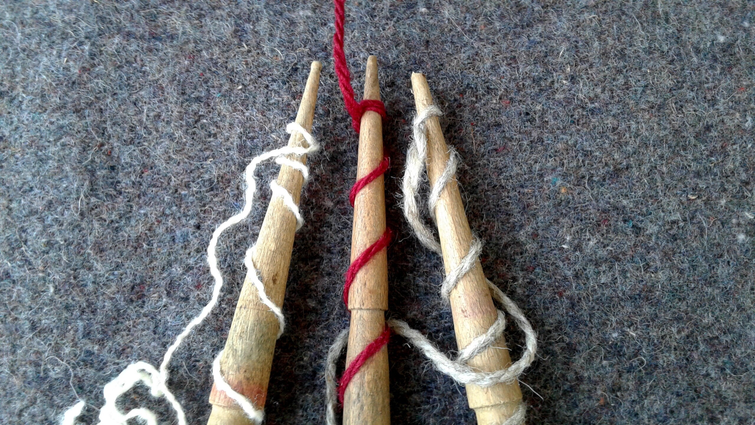 Vintage 3 Wooden Spindles for Wool, Farmhouse, Primitive Wooden ...