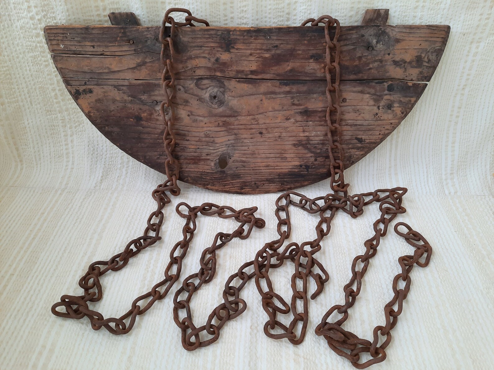 Long Hand Forged Chain 1417 Antique Rusty Chain | Etsy UK