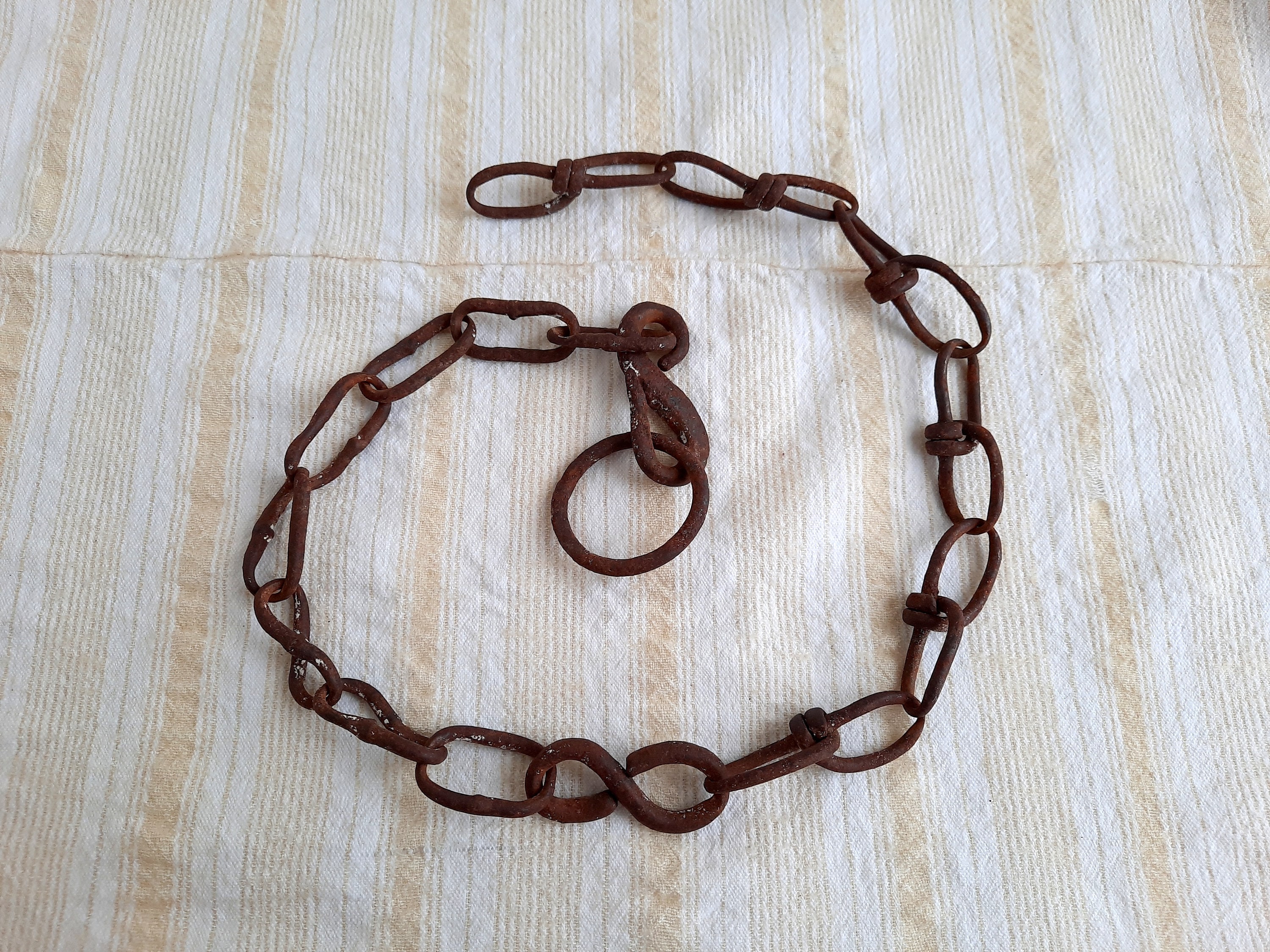 Antique Handmade Metal Chain Hand Forged Chain Free Delivery - Etsy