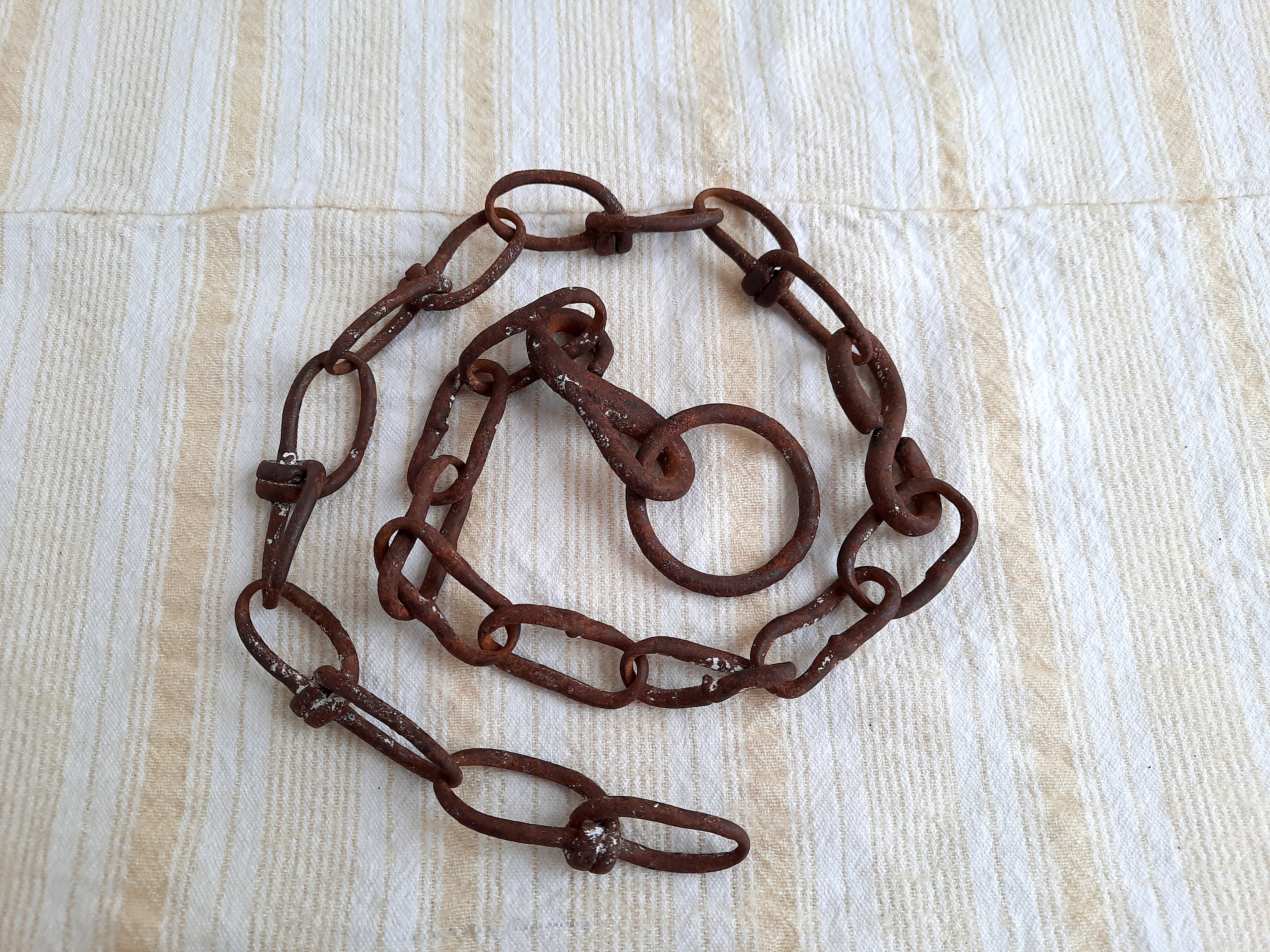 Antique Handmade Metal Chain, Hand Forged Chain, Free Delivery - Etsy