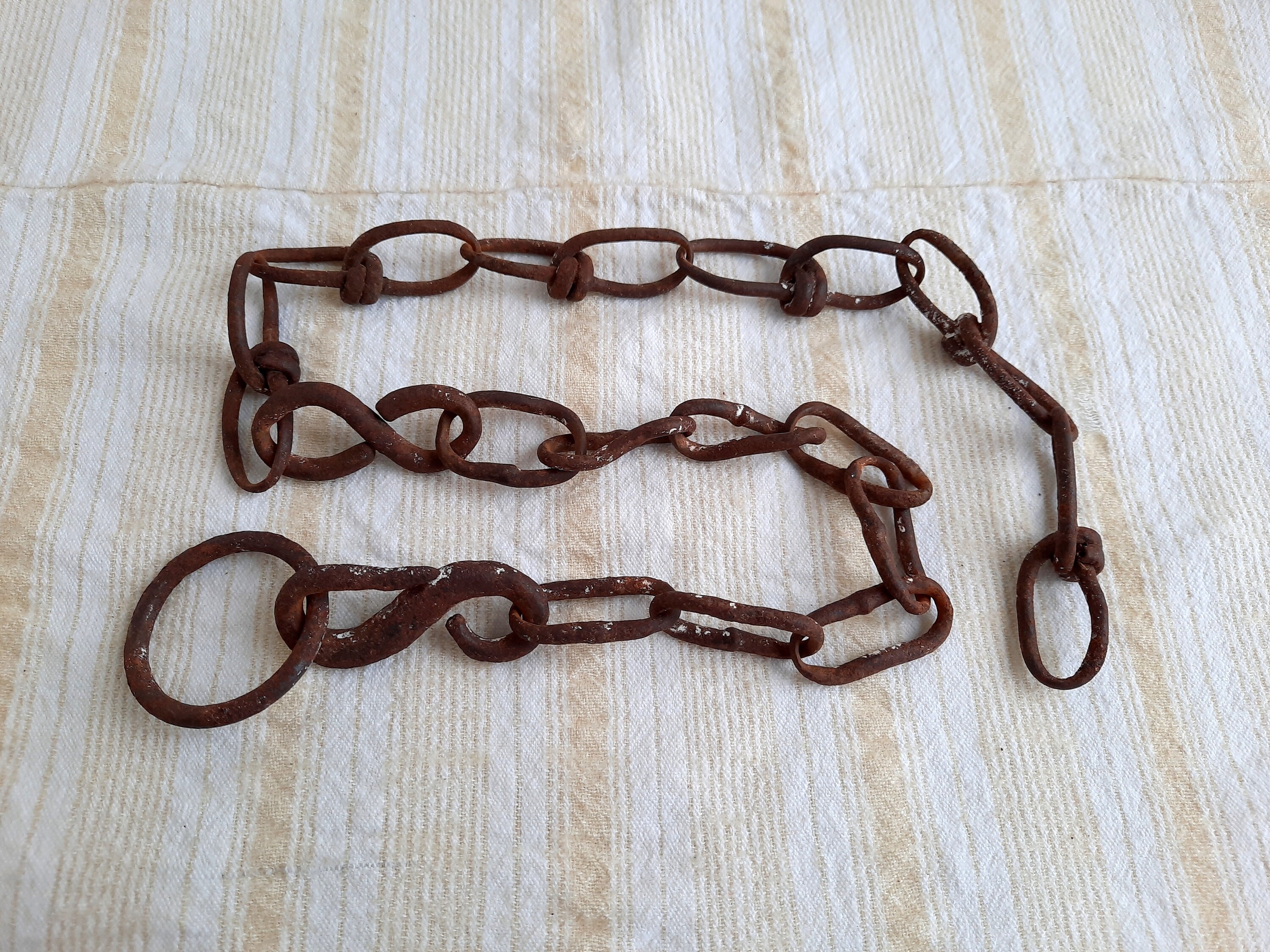 Antique Handmade Metal Chain, Hand Forged Chain, Free Delivery - Etsy