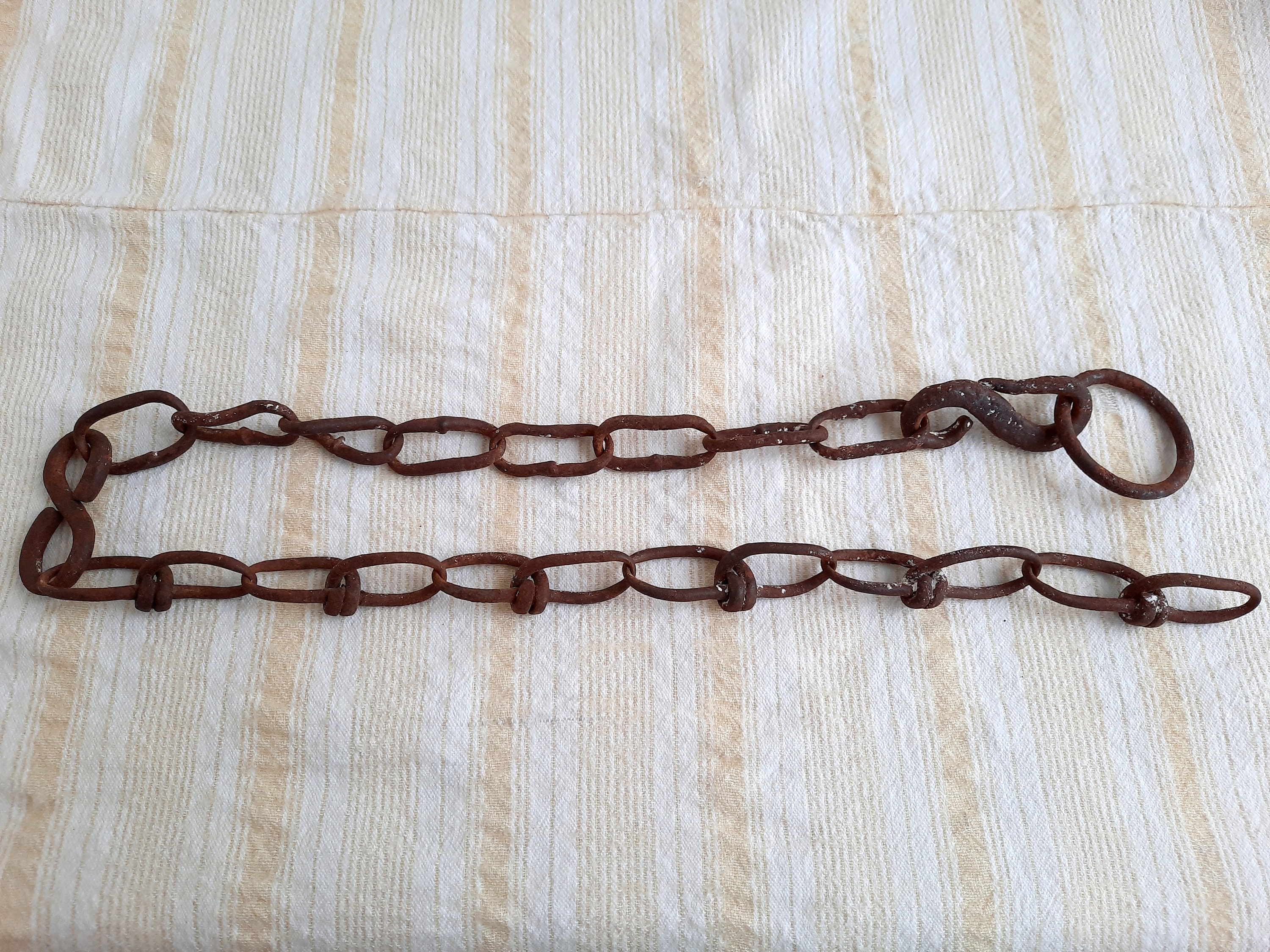 Antique Handmade Metal Chain, Hand Forged Chain, Free Delivery - Etsy
