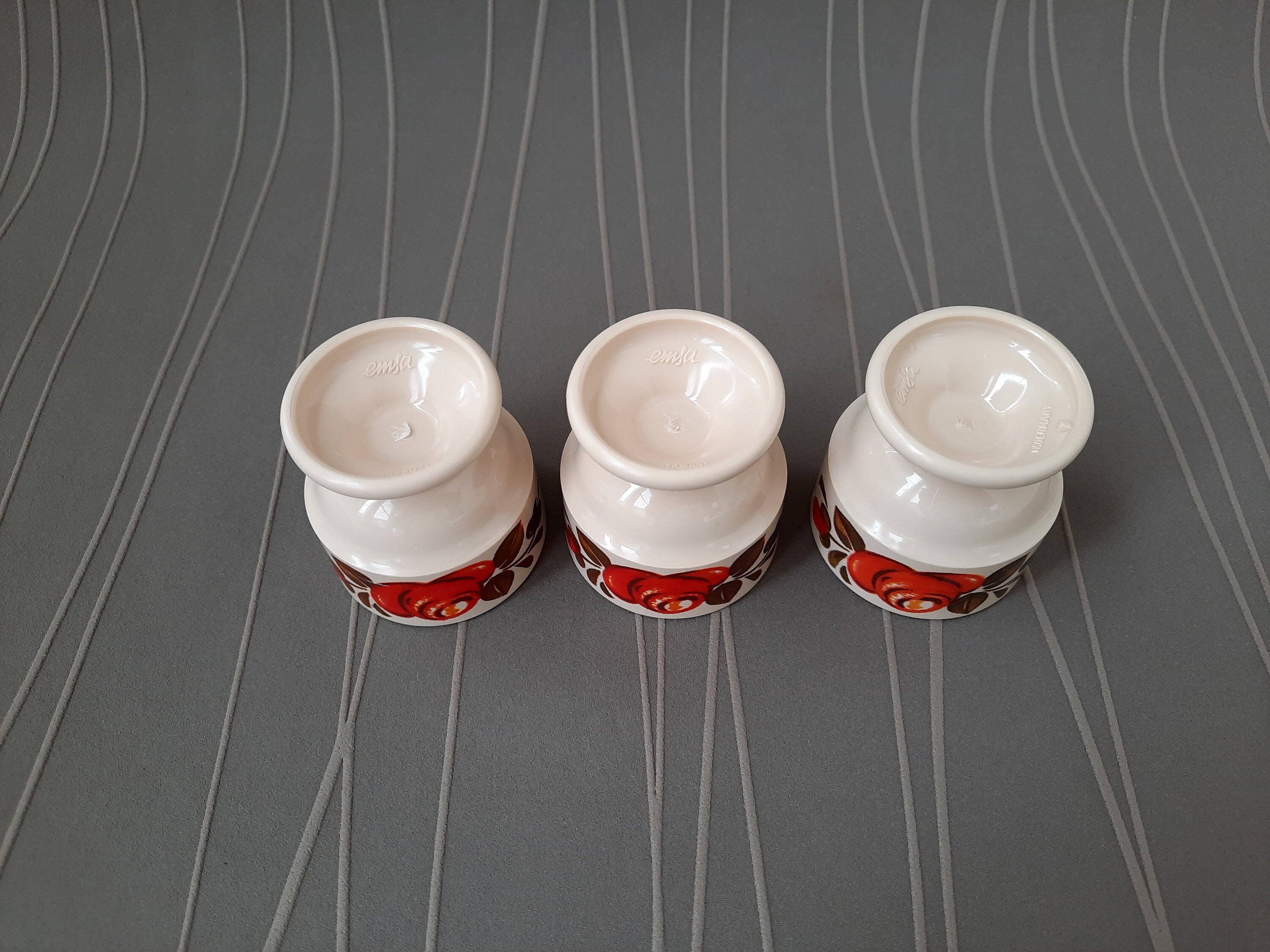 3 Vintage Plastic Egg Cups, Emsa West Germany - Etsy
