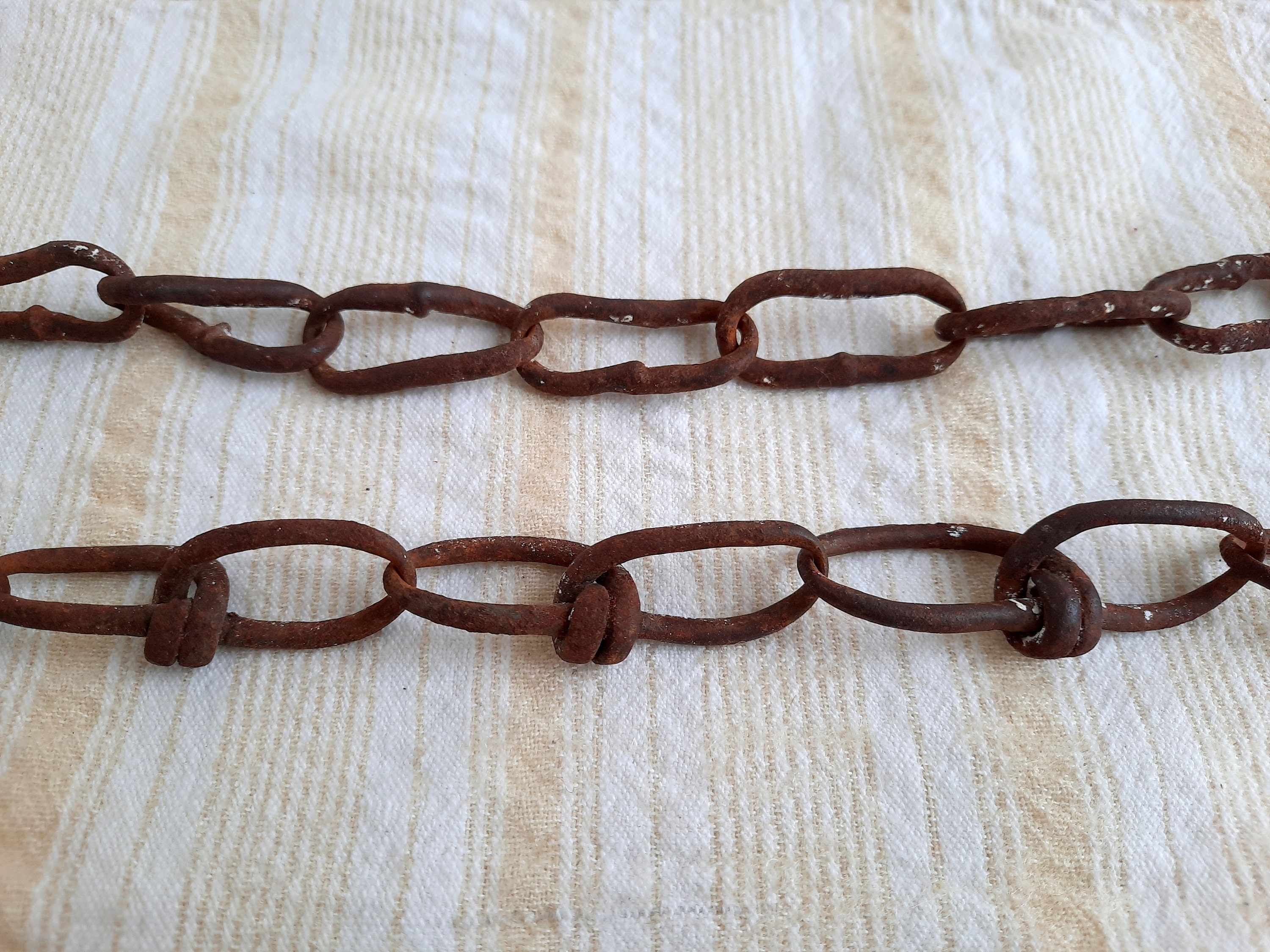 Antique Handmade Metal Chain, Hand Forged Chain, Free Delivery - Etsy