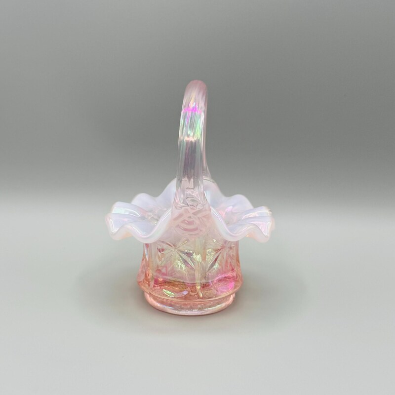 Fenton Glass Basket - Etsy