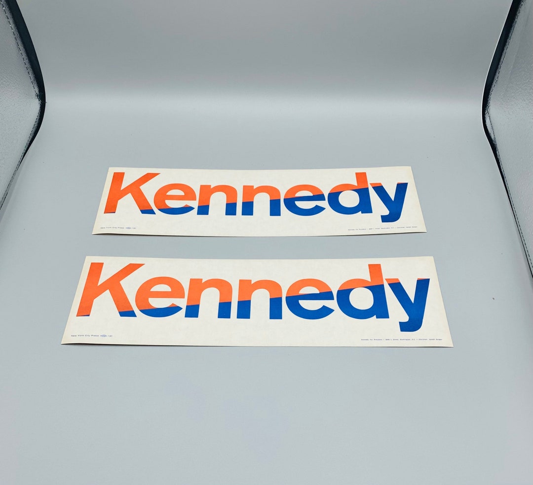 Robert F. Kennedy - Authentic 1968 Presidential Campaign Bumper ...