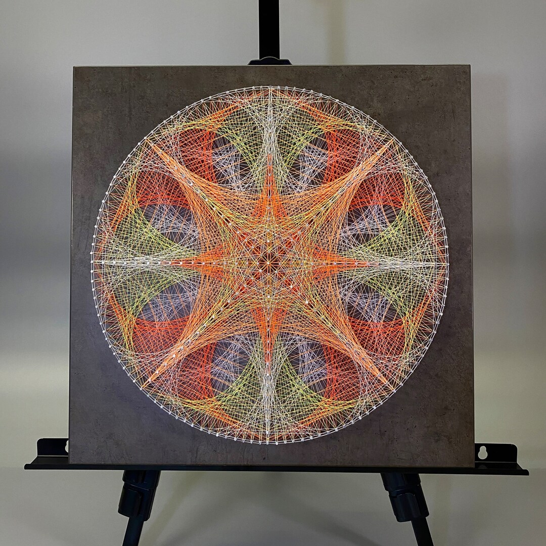 Hypnotic Eye String Art String Art Mandala Sacred Geometry Art Therapy ...