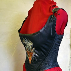 Dragon Embroidery Satin Corset - House of Dragons Inspired - Etsy