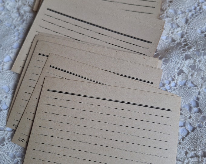 Mini Index Cards, Original Vintage Ephemera, Junk Journal Paper - Etsy
