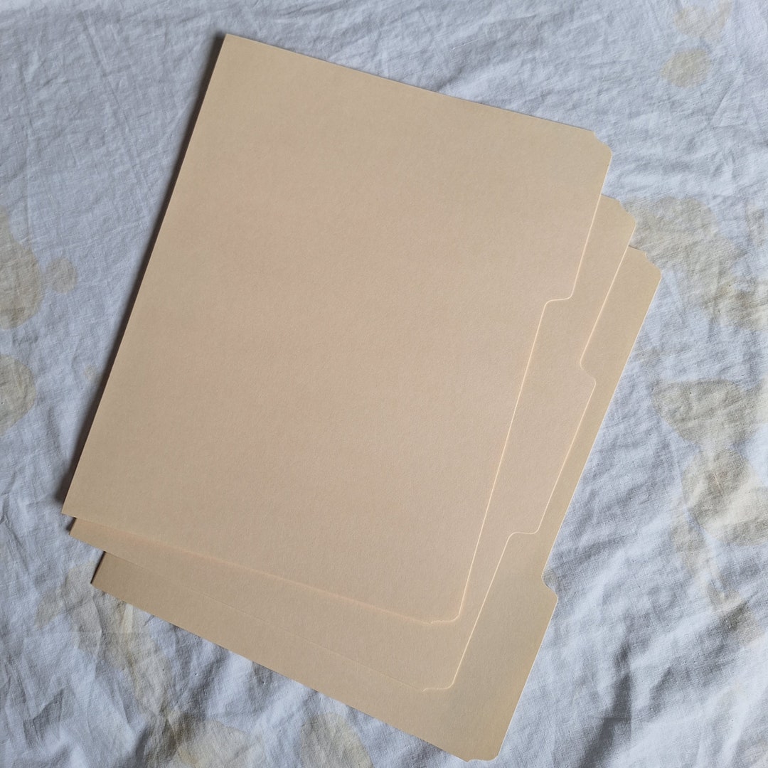Manila File Folder, 3 Pieces in a Set, File Cover With Tab, Junk ...