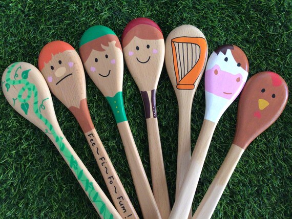 Jack and the Beanstalk Story Spoons | Etsy