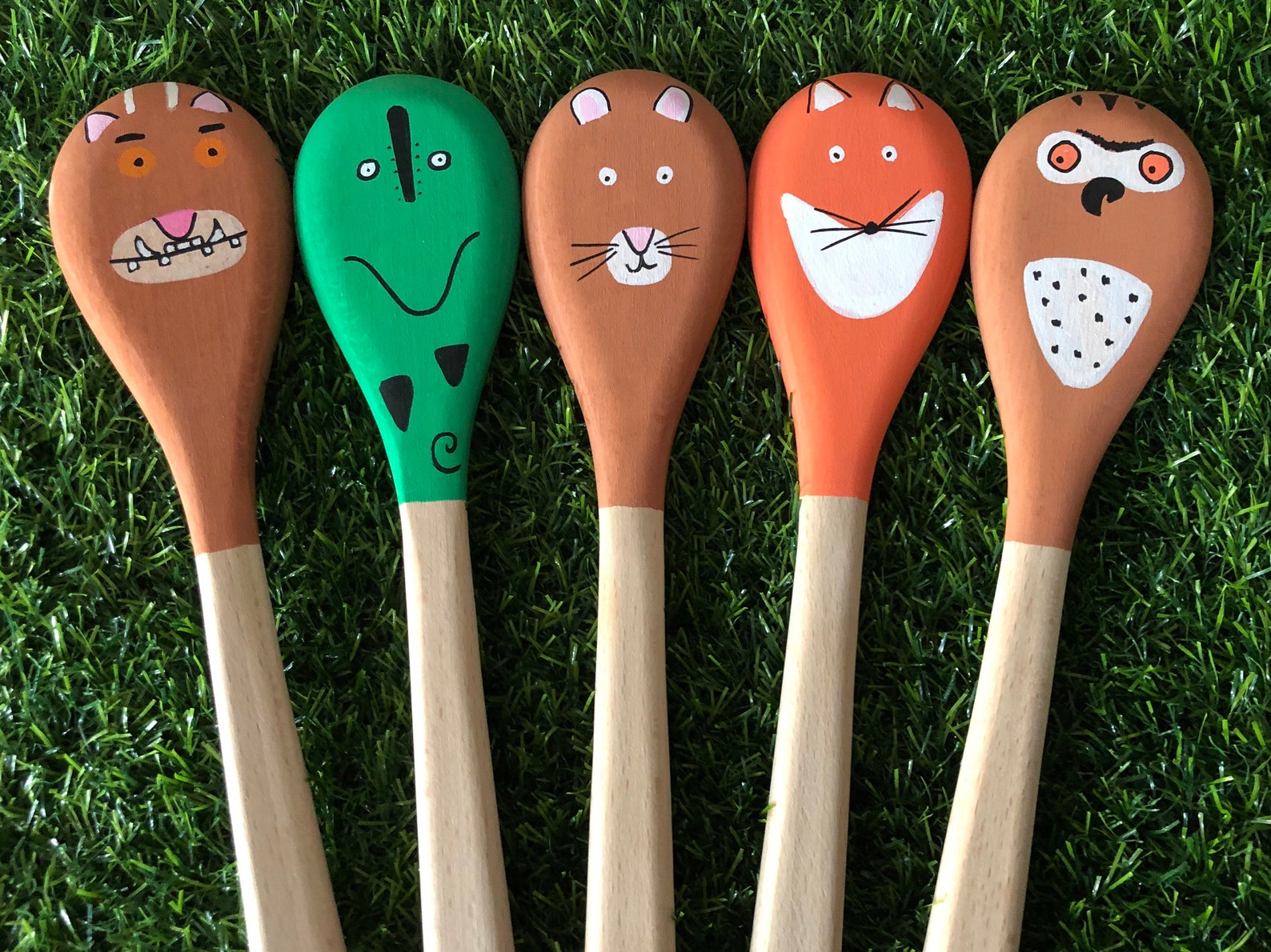 Set of 5 Story Spoons for The Gruffalo Story - Etsy Nederland