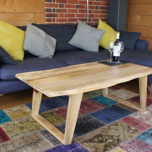 Coffee Table Mango Wood Raw Edge - Etsy